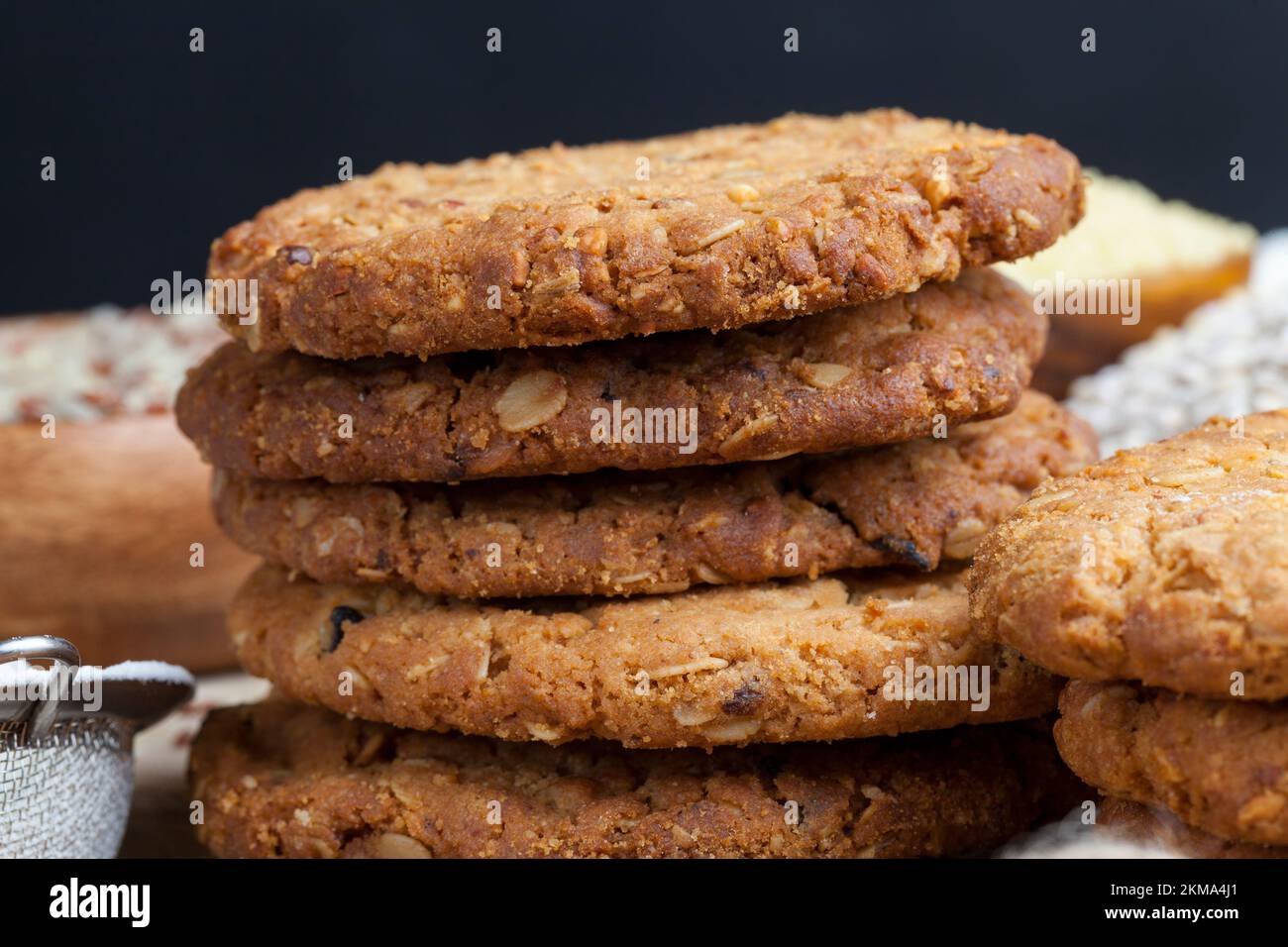 oatmeal cookies with the addition of dried fruits and various types of ...