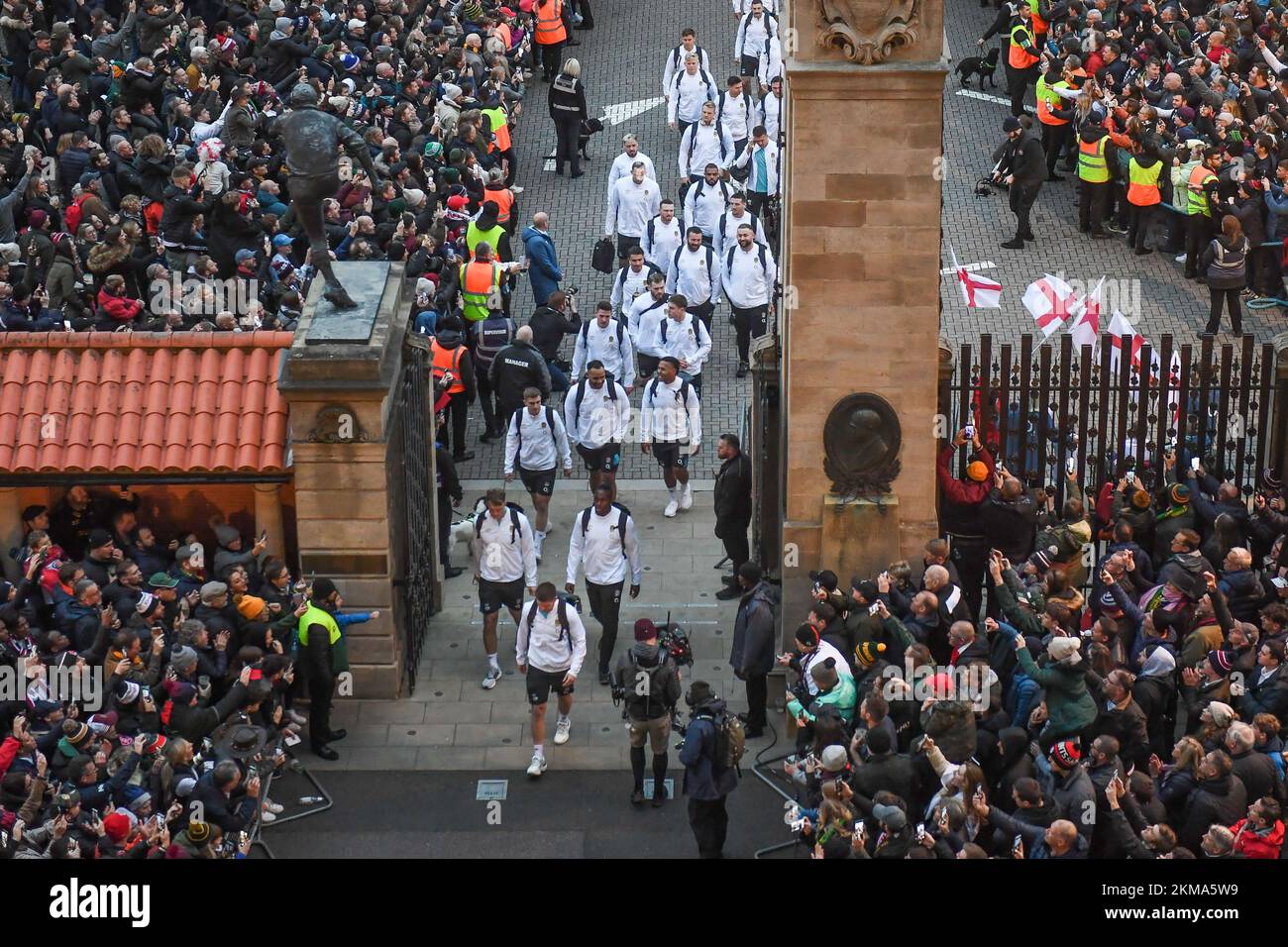 England team arrival during the Autumn internationals match England vs ...