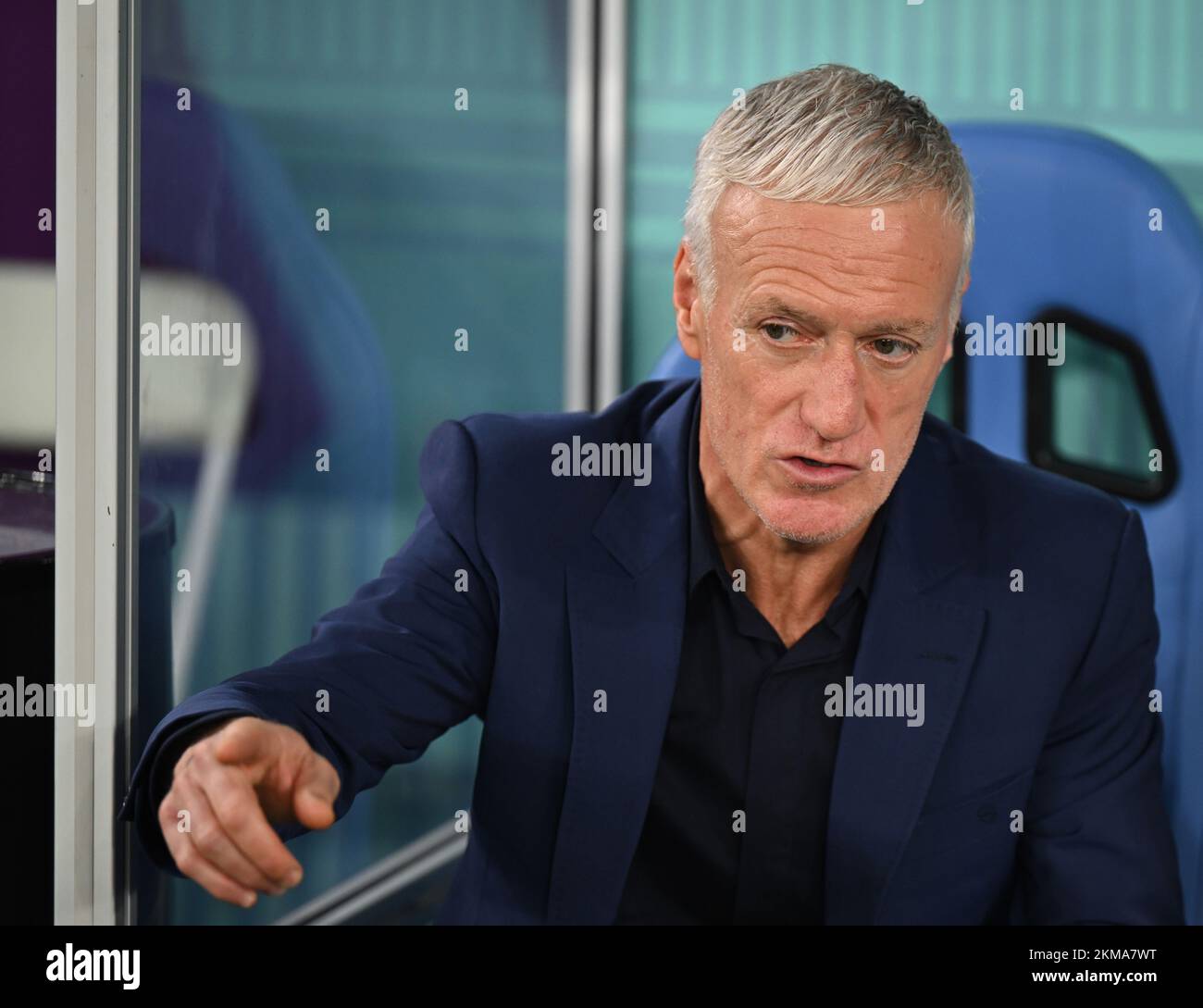 Doha, Qatar. 26th Nov, 2022. Soccer, World Cup, France - Denmark ...