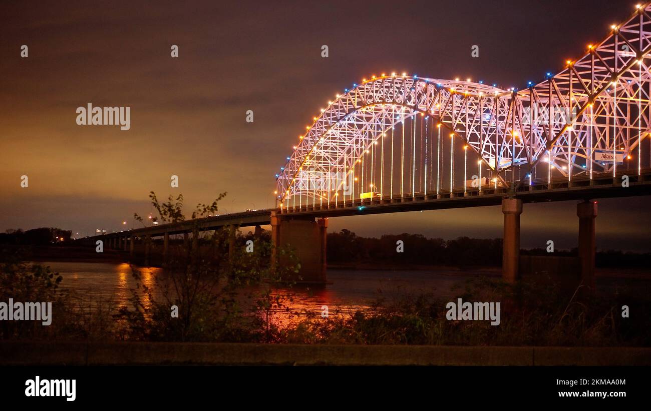 Hernando de Soto Bridge in Memphis over Mississippi River - MEMPHIS ...