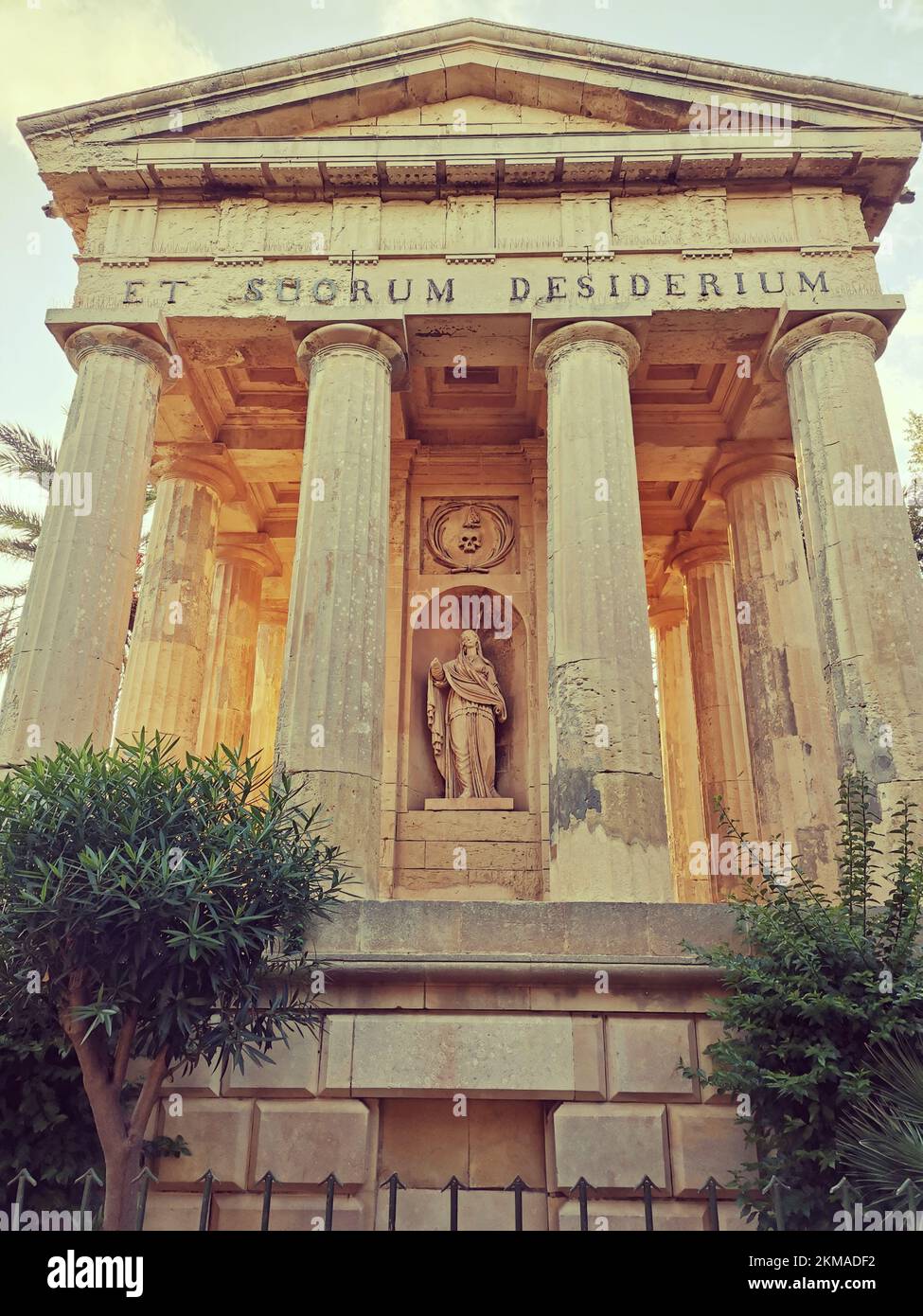 The facade of the famous Monument to Sir Alexander Ball in the Lower ...