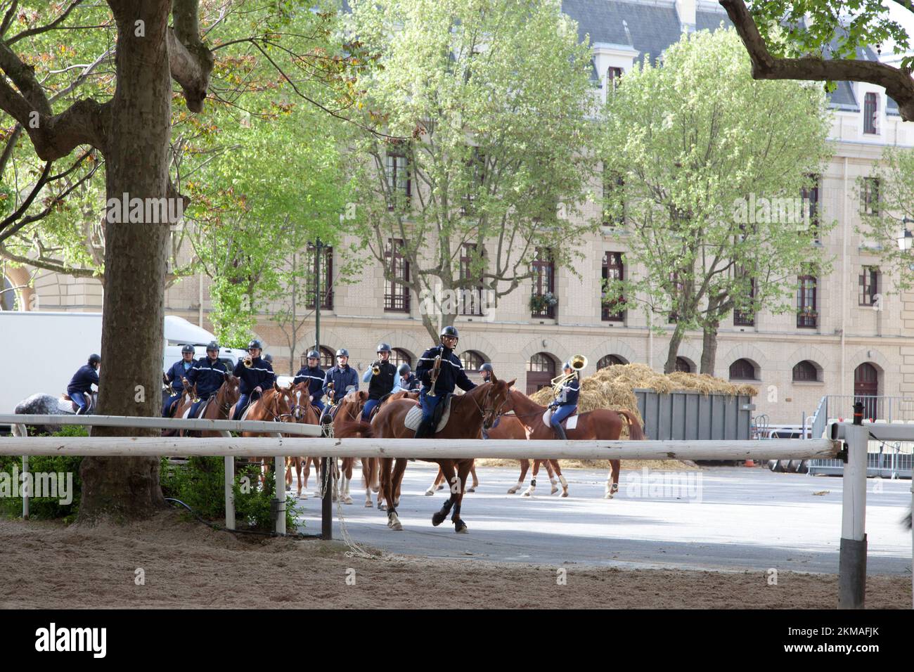 The french Garde Républicaine an elite part of the French army in ...