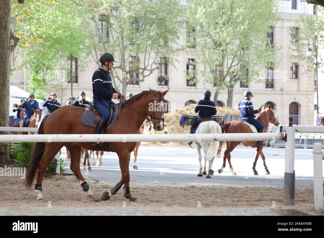 The french Garde Républicaine an elite part of the French army in ...