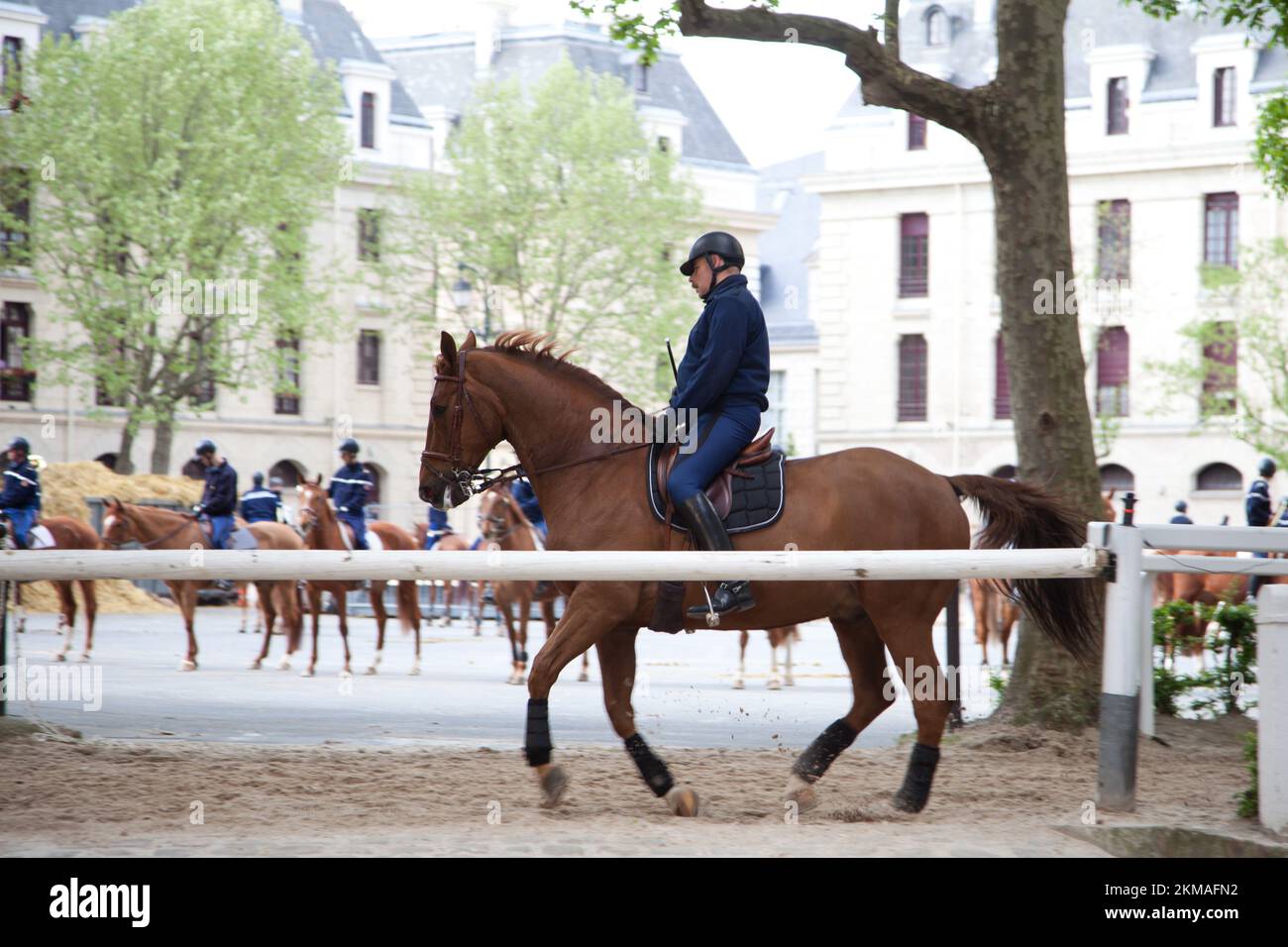 The french Garde Républicaine an elite part of the French army in ...