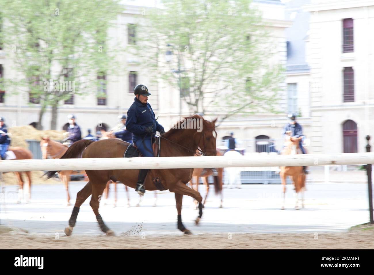 The french Garde Républicaine an elite part of the French army in ...