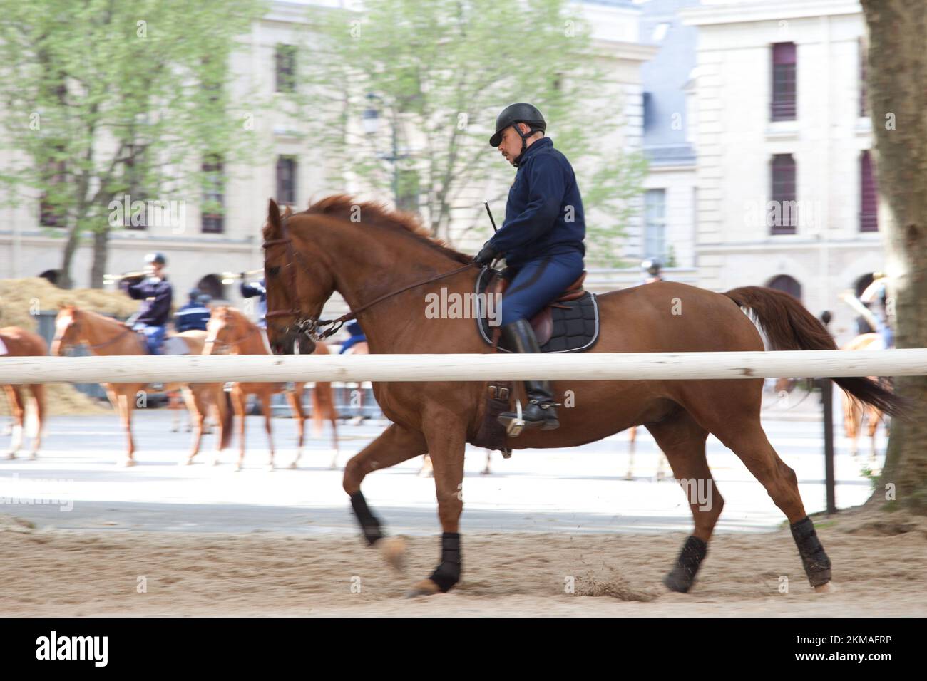 The french Garde Républicaine an elite part of the French army in ...