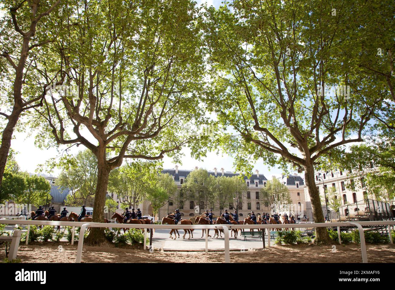 The french Garde Républicaine an elite part of the French army in ...