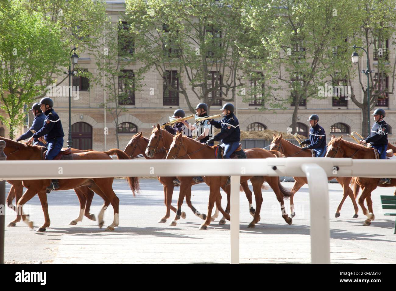 The french Garde Républicaine an elite part of the French army in ...