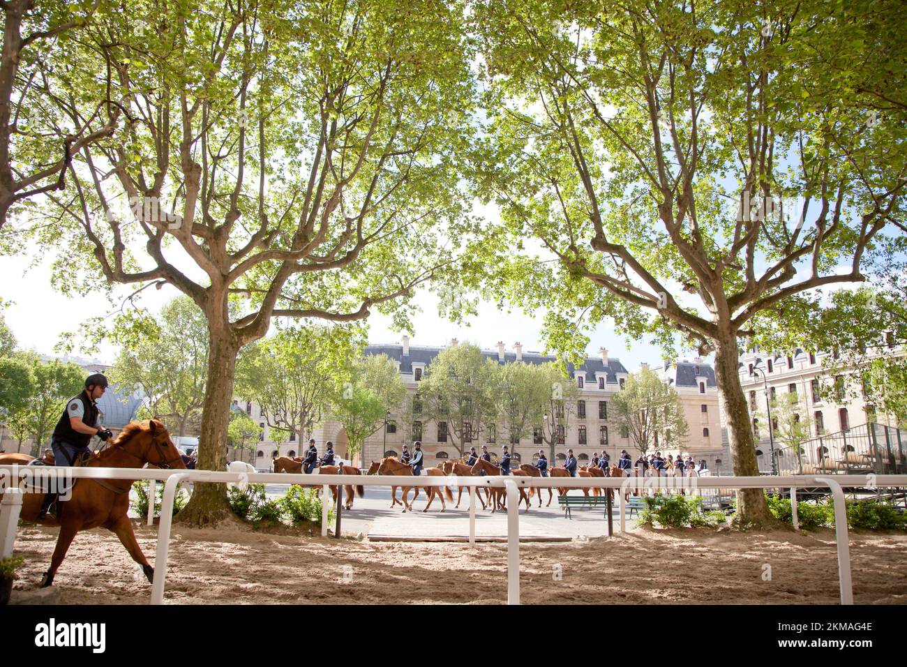 The french Garde Républicaine an elite part of the French army in ...