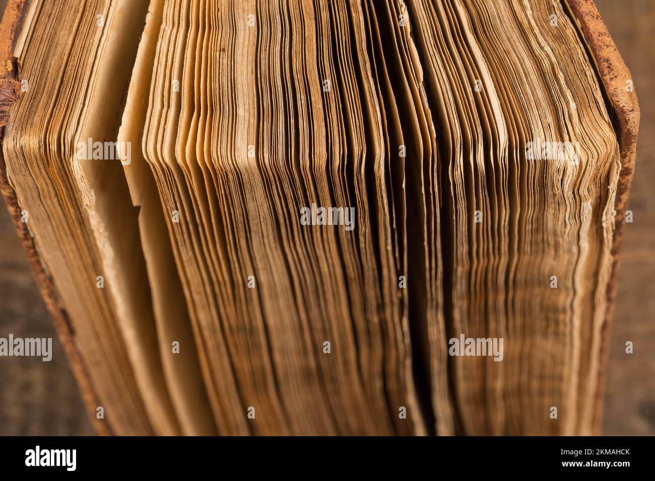 Detail of pages of an old book close up shot Stock Photo - Alamy