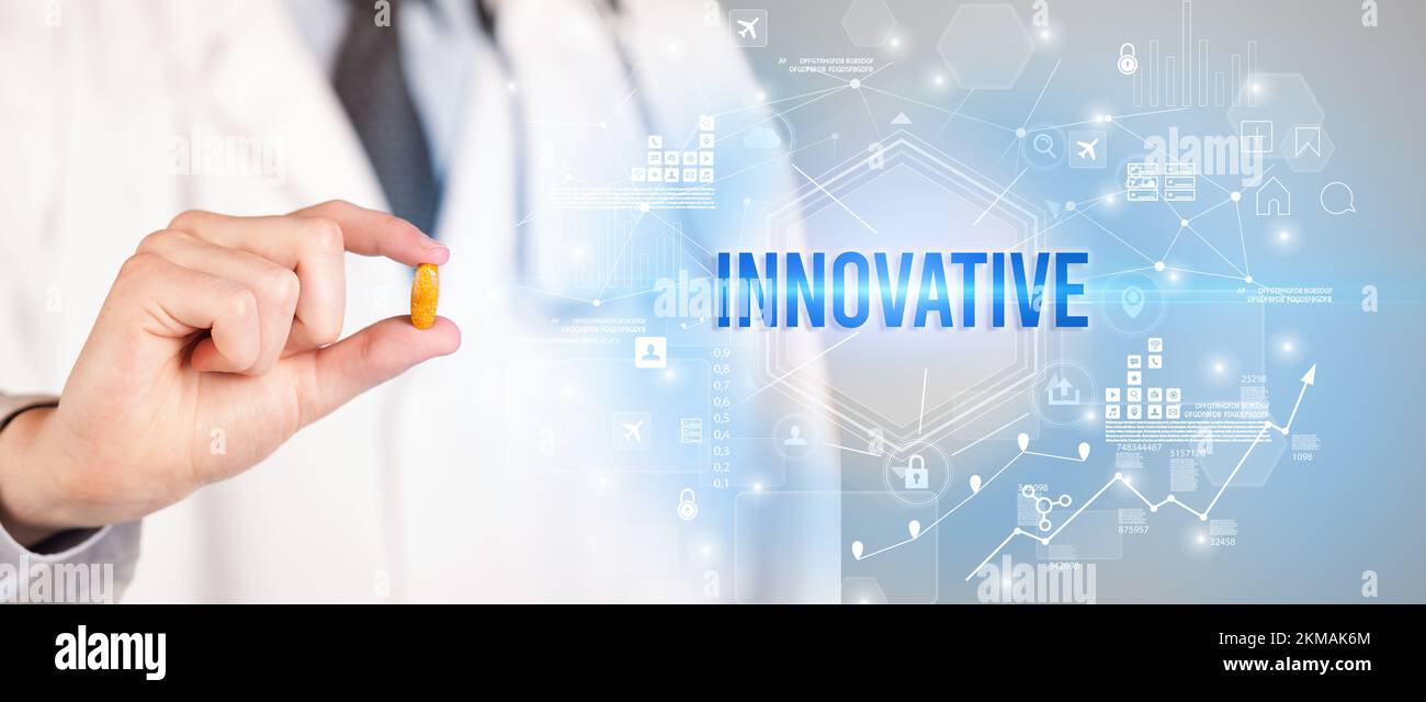 Doctor giving a pill concept Stock Photo - Alamy