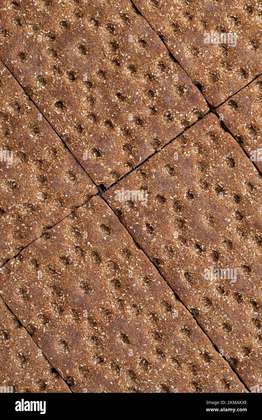 crispy rye bread, healthy foods made from rye flour, thin and crispy ...