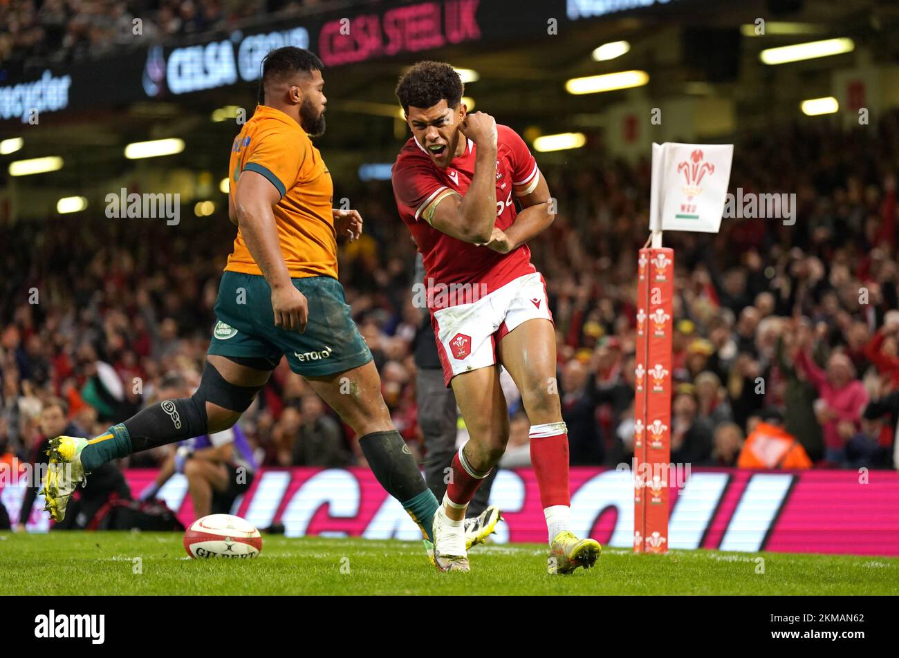 during the Autumn International match at Principality Stadium, Cardiff ...