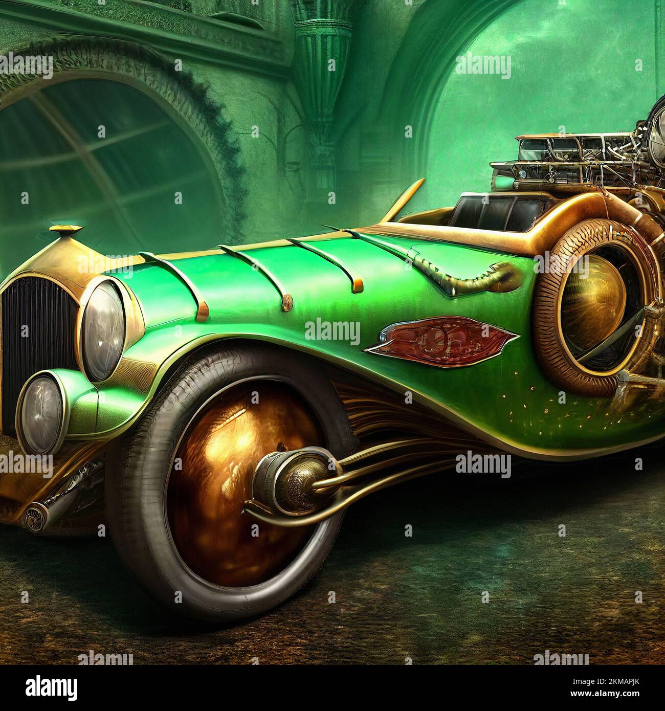 Old convertible car drawing hi-res stock photography and images - Alamy