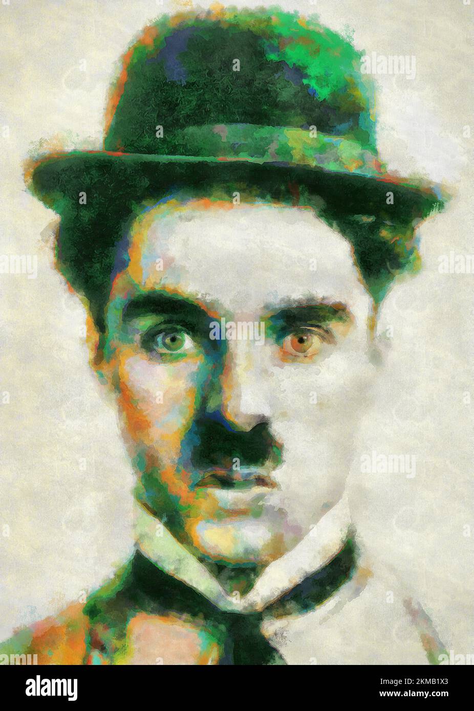 Charlie chaplin painting hi-res stock photography and images - Alamy