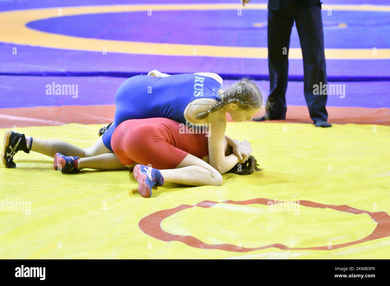 Orenburg, Russia - October 25-26, 2017: Fighter girls compete in women ...