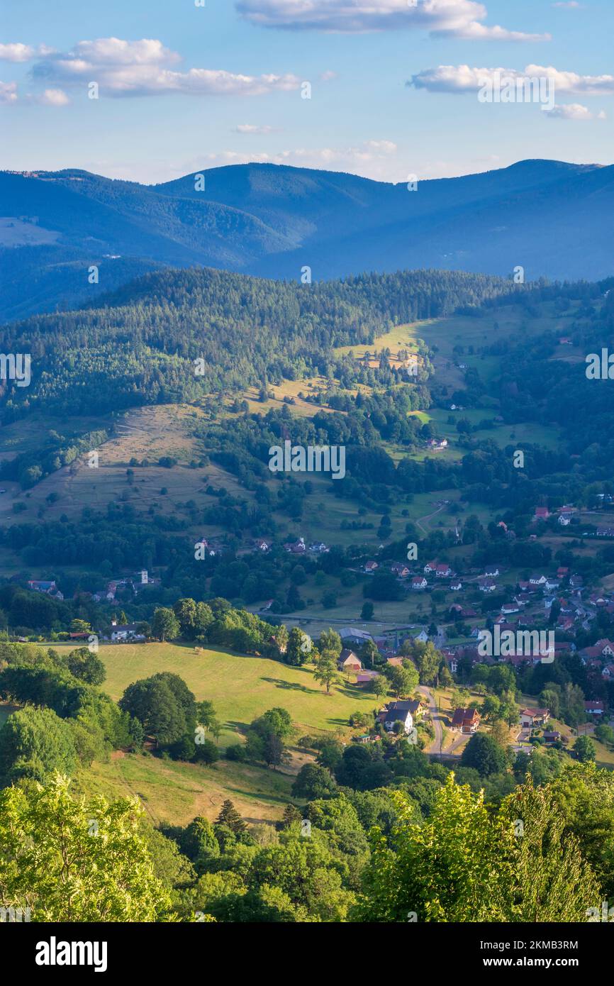Vosges (Vogesen) Mountains: farm houses at Col du Wettstein, Vosges ...