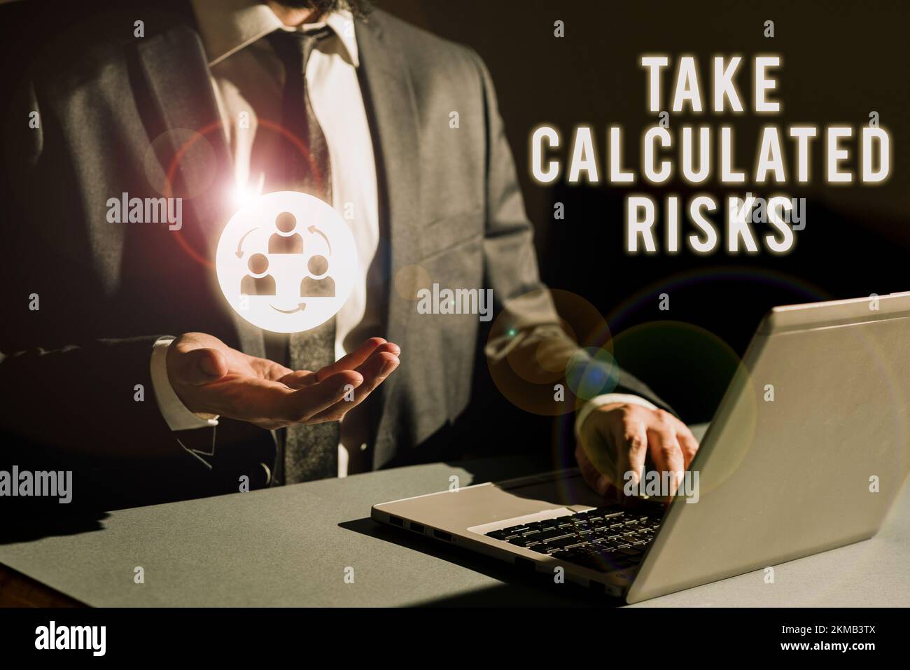 Handwriting text Take Calculated Risks. Business overview chance taken ...