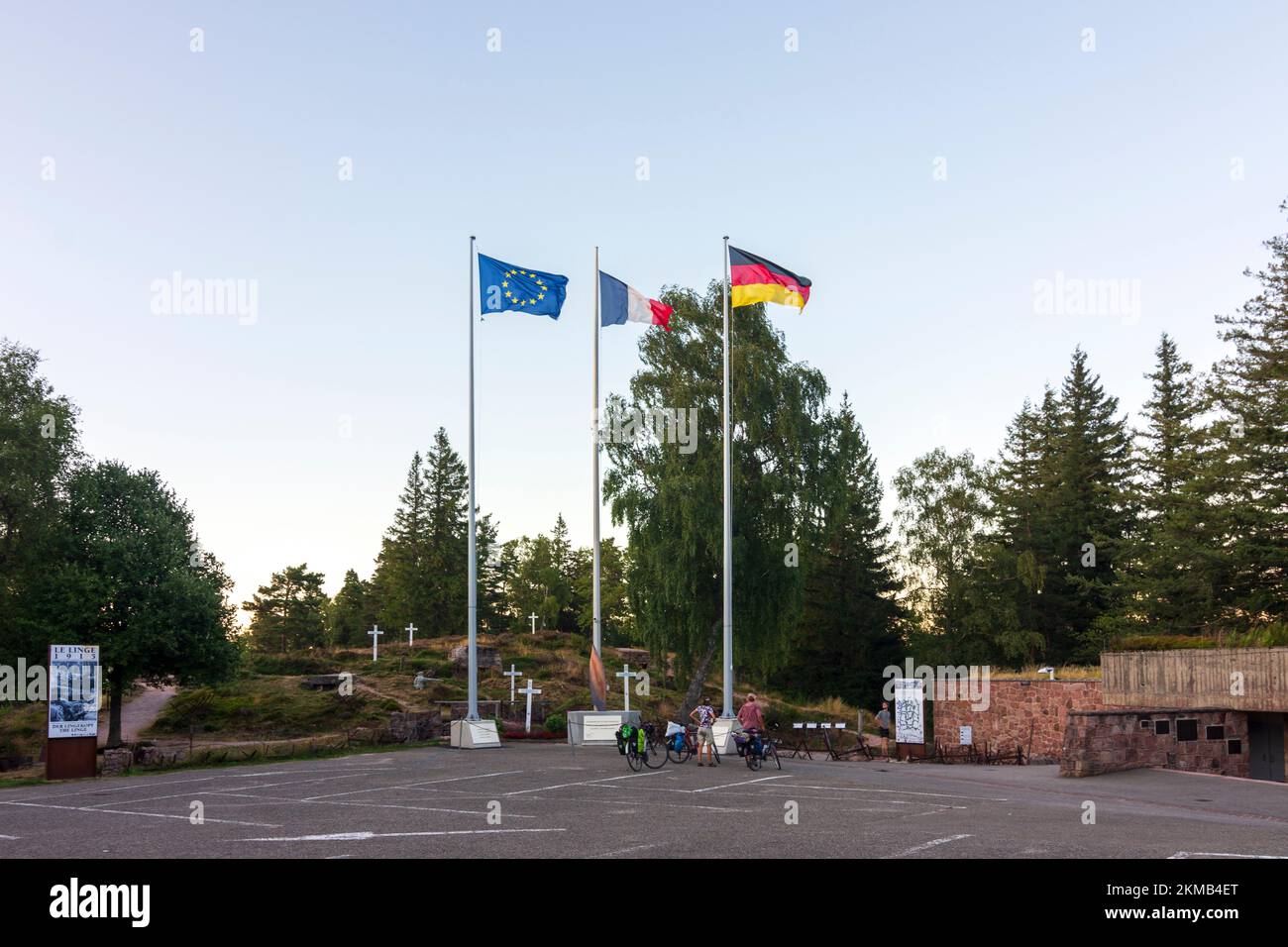 Vosges (Vogesen) Mountains: Collet du Linge (Lingekopf). During World ...