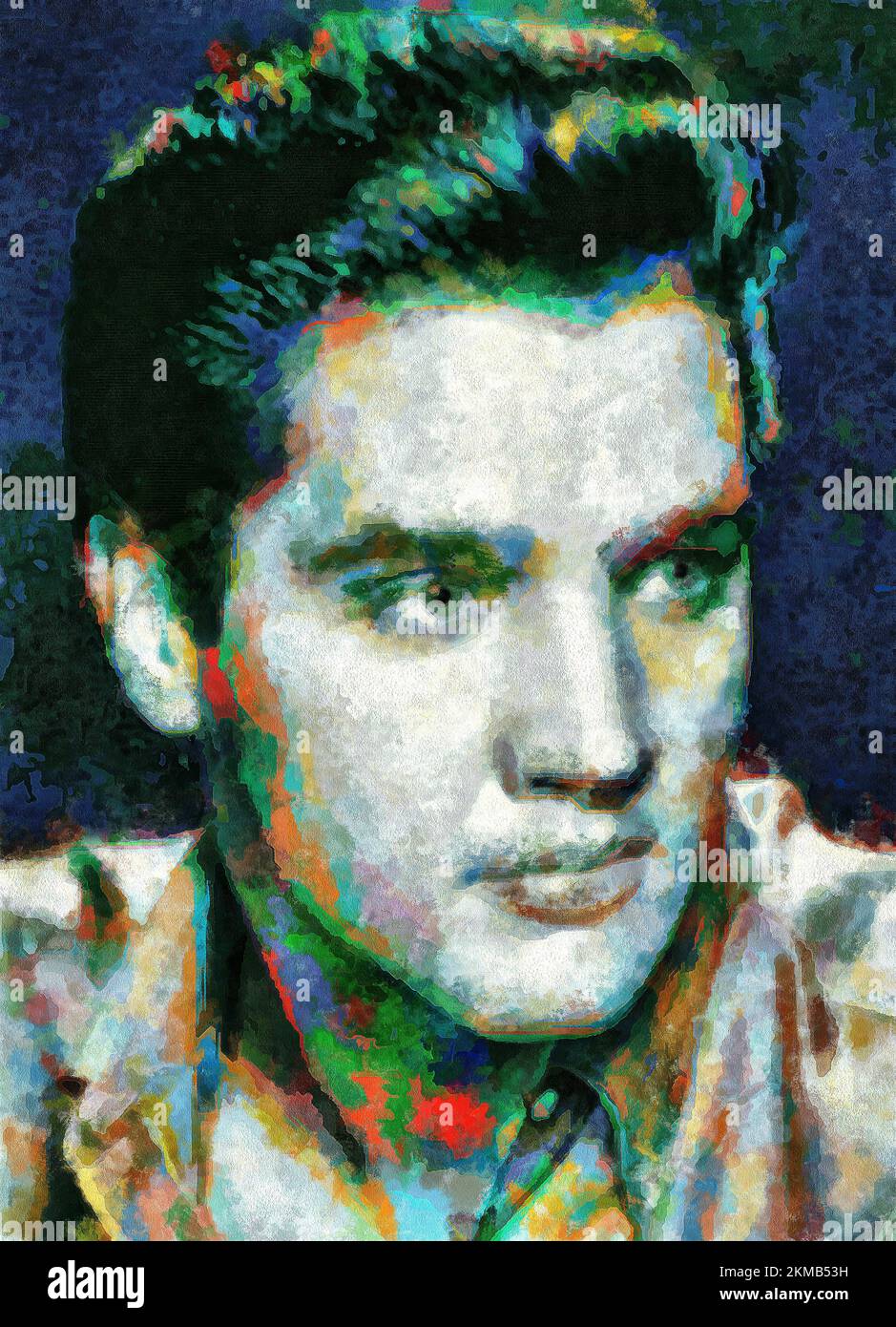 Elvis presley painting hi-res stock photography and images - Alamy