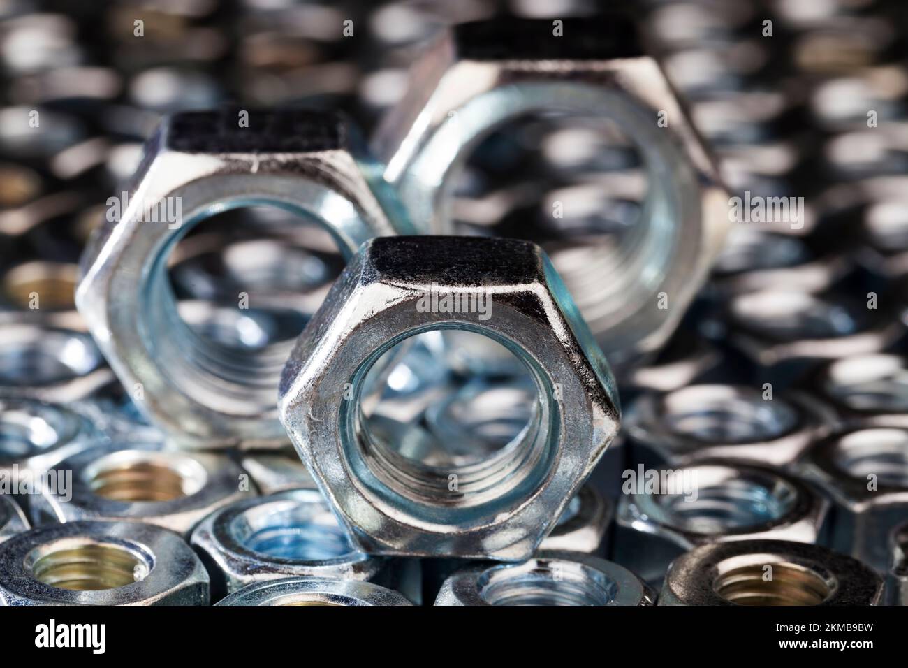 metal steel nuts for installation work , the nut-to-bolt fastening ...