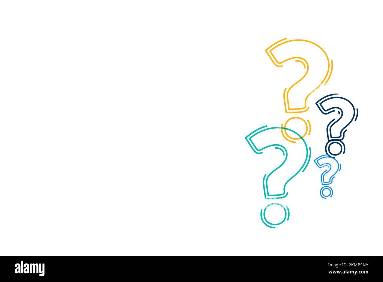 Pencil drawing a question mark Cut Out Stock Images & Pictures - Alamy