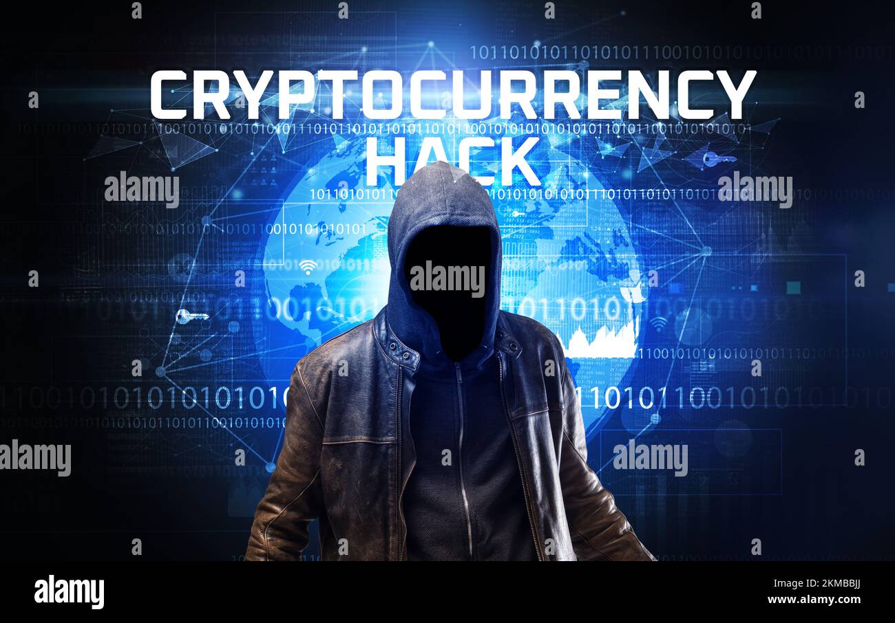 Faceless hacker at work, security concept Stock Photo - Alamy