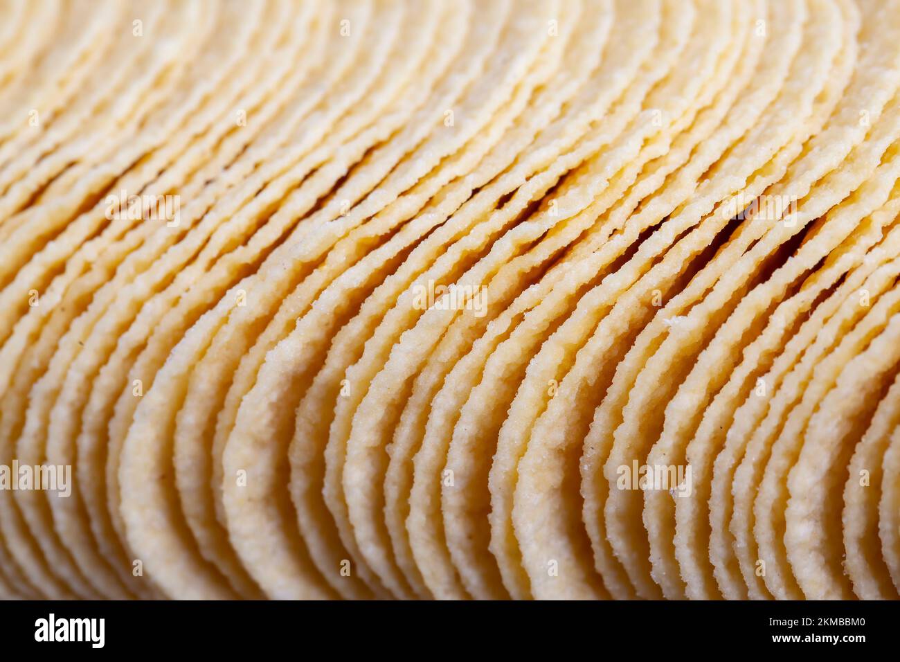 crispy potato chips, a large number of fried potato chips Stock Photo ...