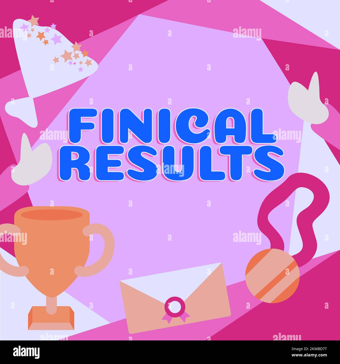 Hand writing sign Finical Results. Business idea written records that ...