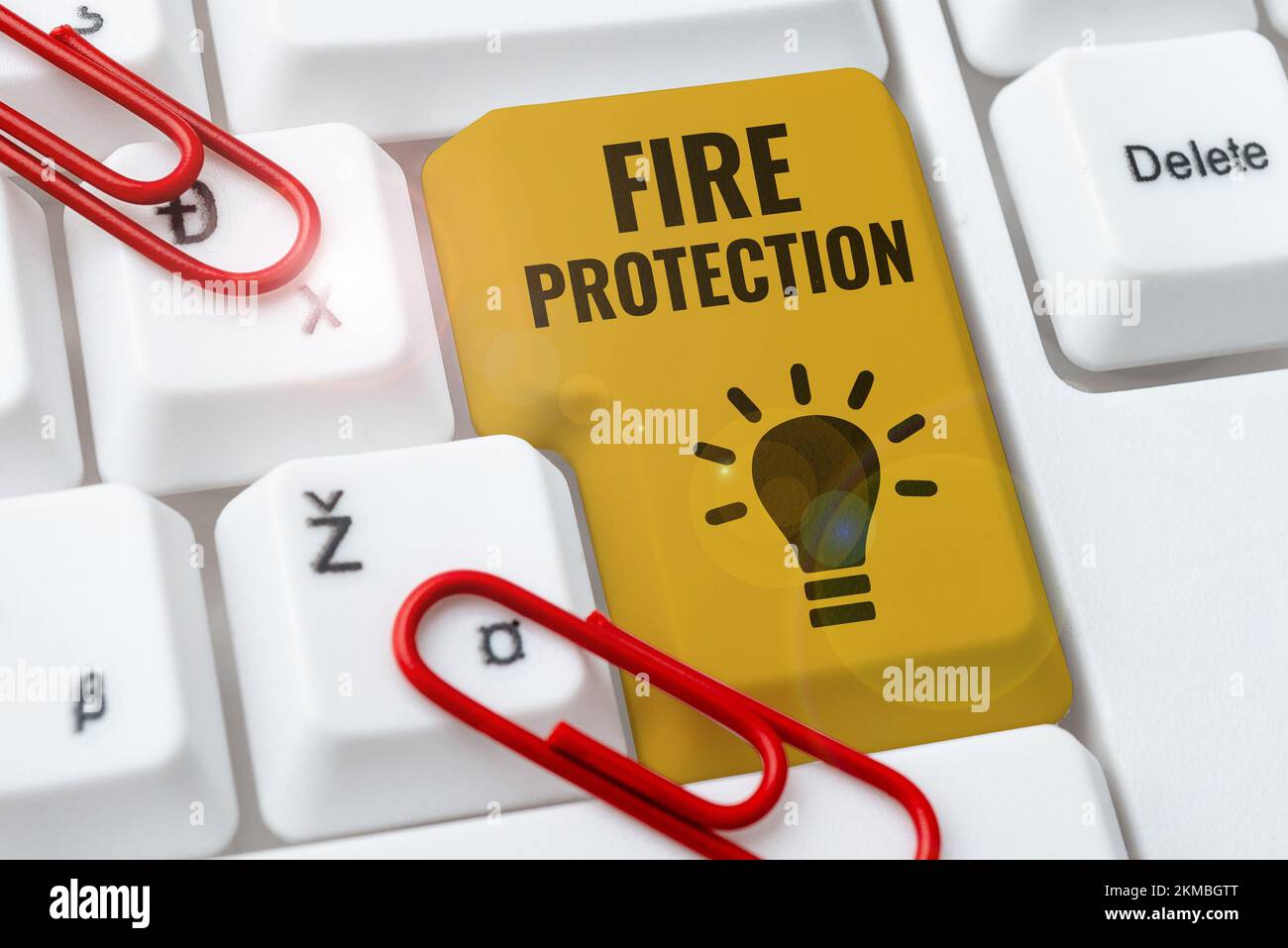 Inspiration showing sign Fire Protection. Word Written on measures ...