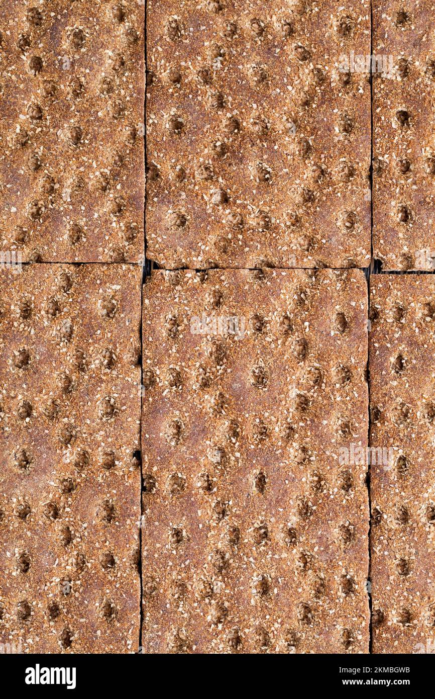 crispy rye bread, healthy foods made from rye flour, thin and crispy ...