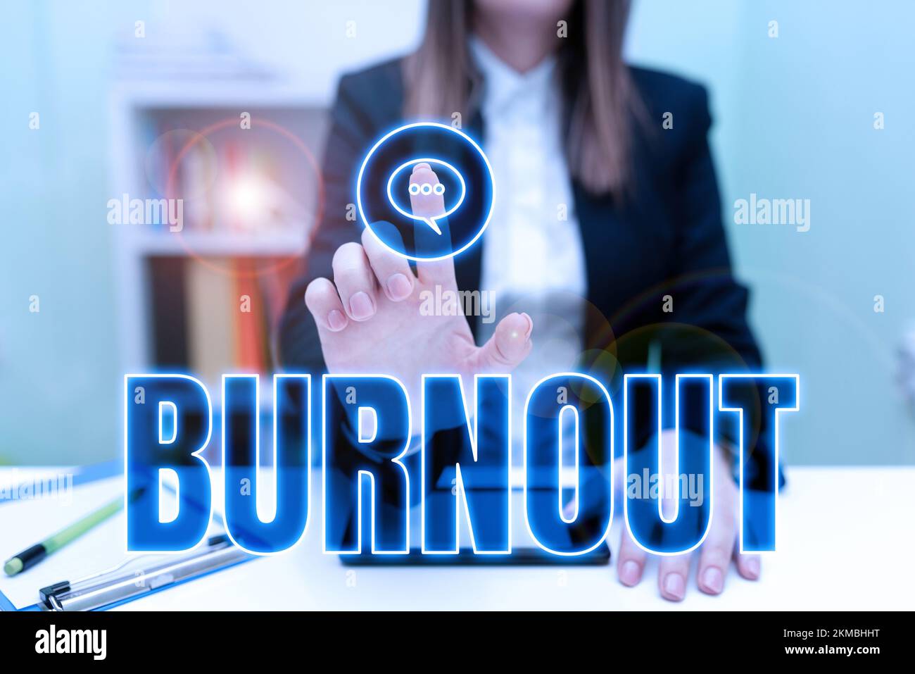 Handwriting text Burnout. Word for Feeling of physical and emotional ...