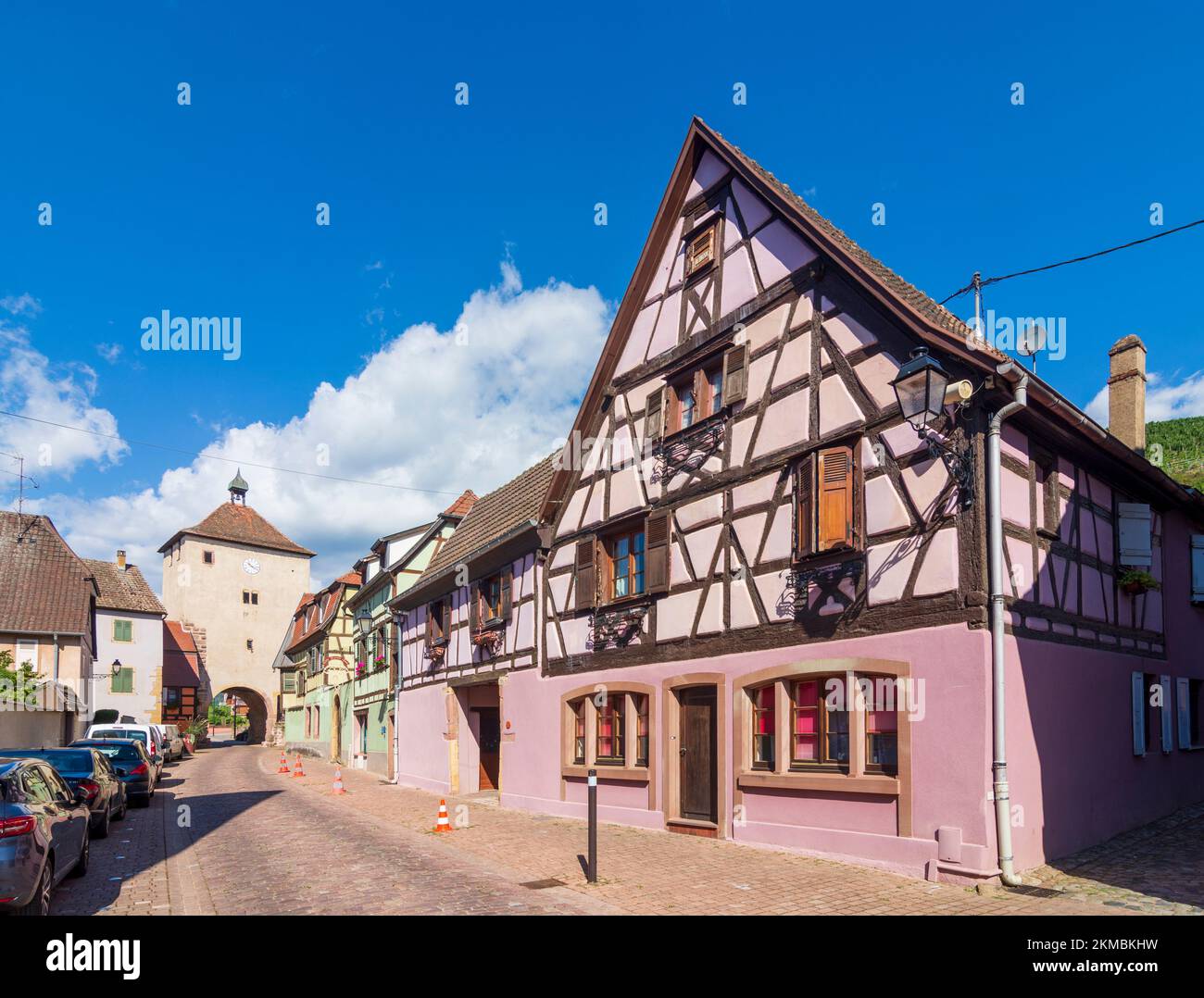 City gate porte de munster in alsace elsass hi-res stock photography ...