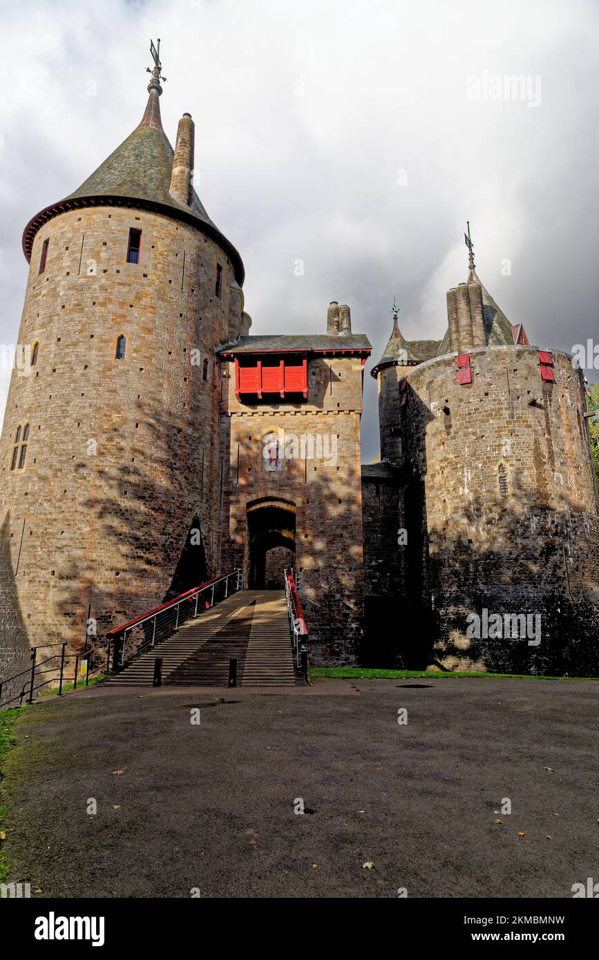 Castell castle coch hi-res stock photography and images - Alamy