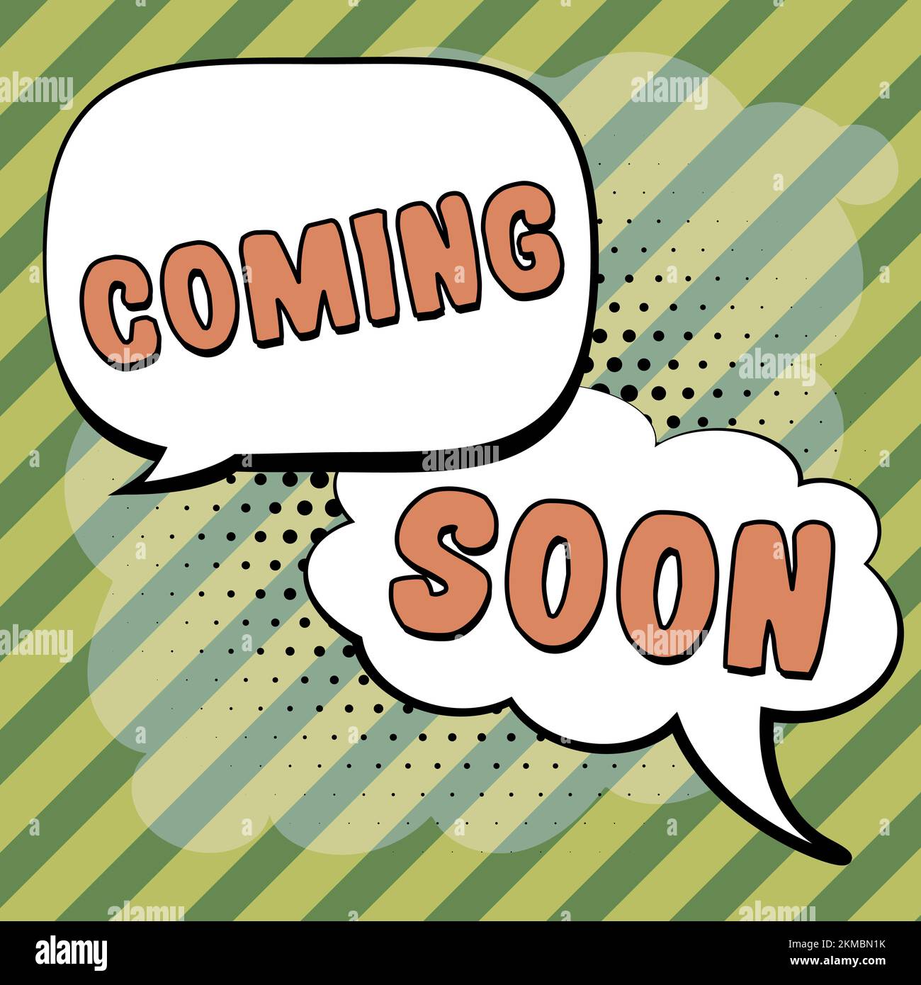 Hand writing sign Coming Soon. Conceptual photo something is going to ...