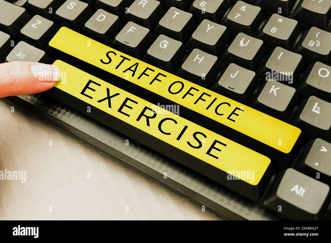 Sign displaying Staff Office Exercise. Business showcase Promoting ...