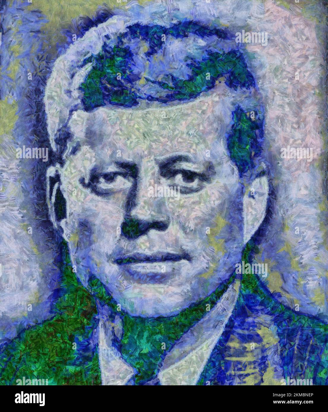 John kennedy portrait color hi-res stock photography and images - Alamy