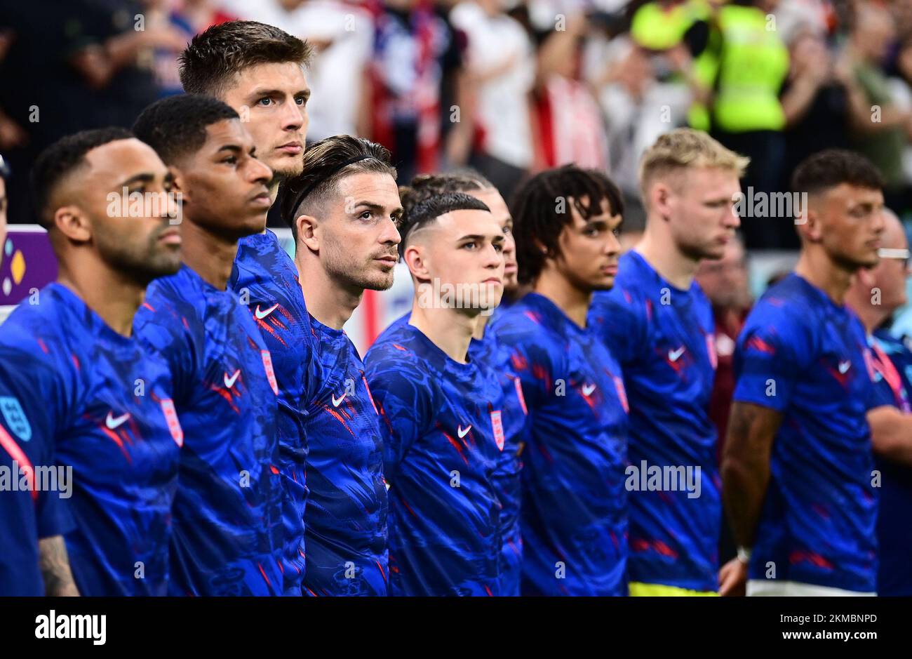 Ersatzbank England mit Jack Grealish, Phil FodenAl Khor, 25.11.2022 ...