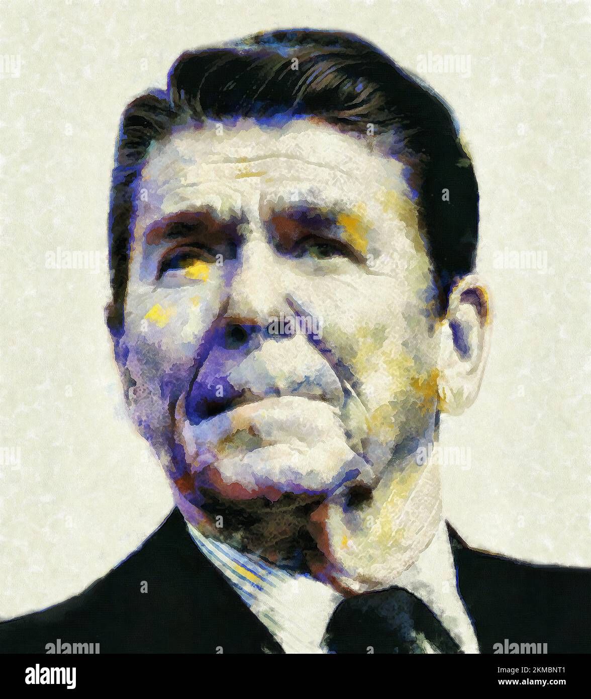 Ronald reagan portrait painting hi-res stock photography and images - Alamy