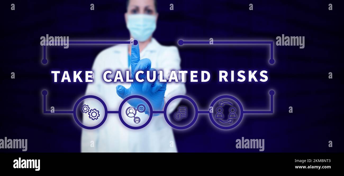 Handwriting text Take Calculated Risks. Internet Concept chance taken ...