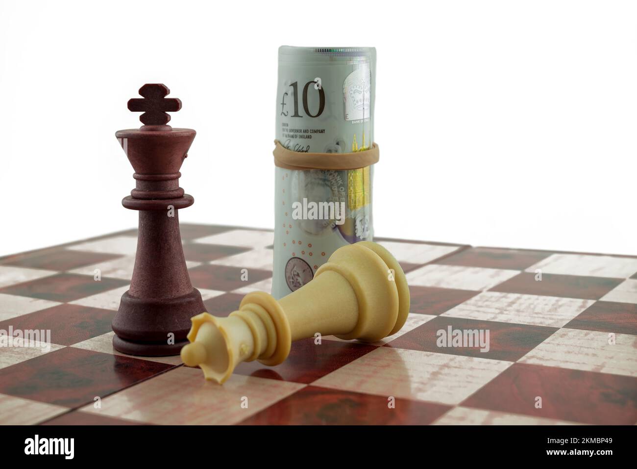 Figures of chess chessboard on white background Stock Photo - Alamy