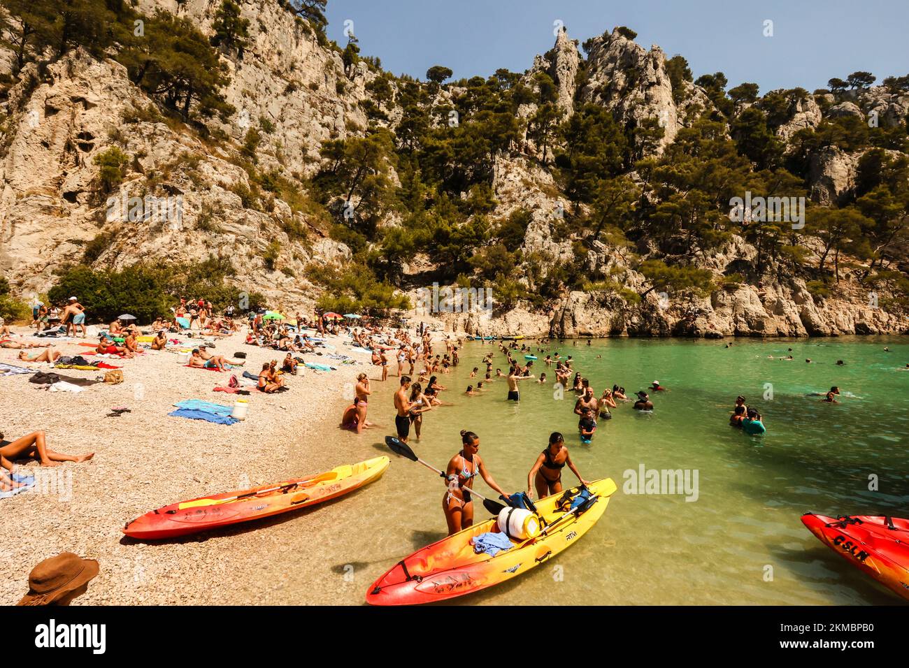 Calanque d'En-Vau,beach,bathing,only,accessible,on,foot,kayak,or,boat ...