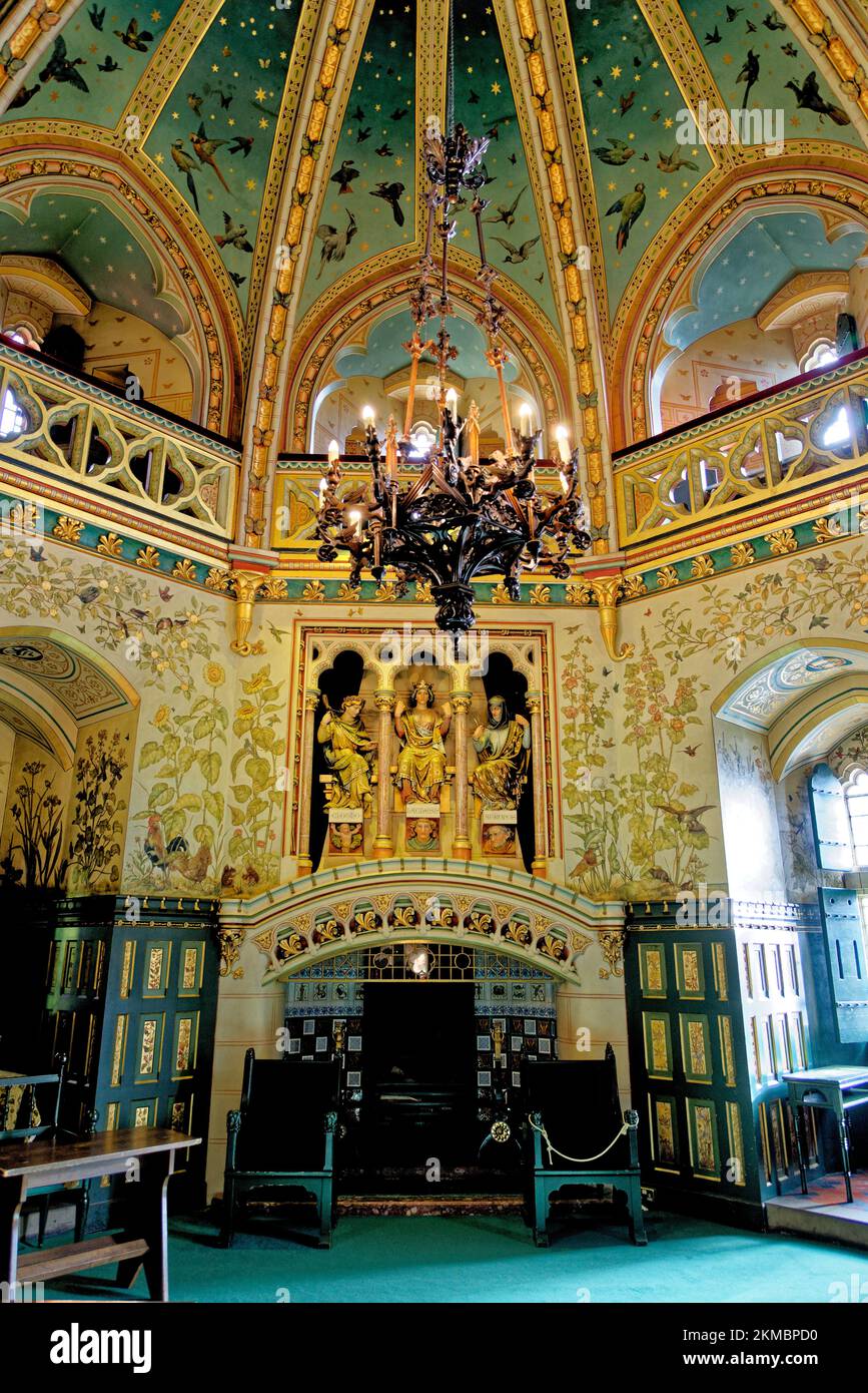 Drawing Room at Castell Coch or the Red Castle. Castle Coch - The Red ...