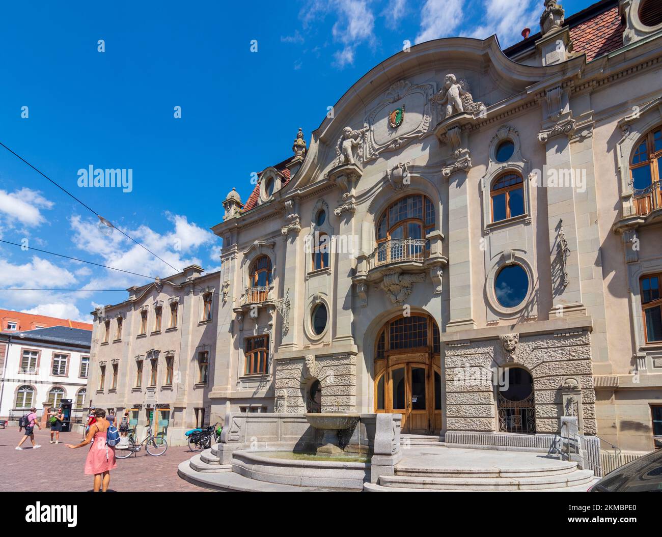 Tourist information in old town in alsace elsass hi-res stock ...