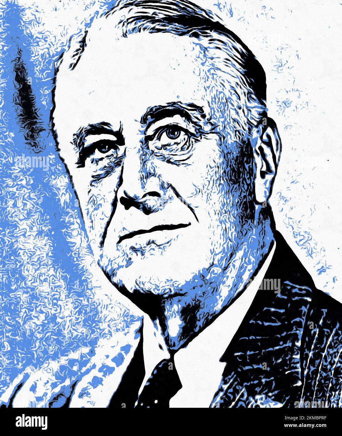 Franklin delano roosevelt illustration hi-res stock photography and ...