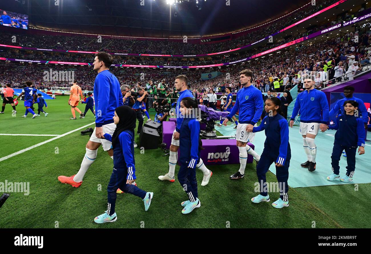 Auflaufen der MannschaftenAl Khor, 25.11.2022, FIFA Fussball WM 2022 in ...