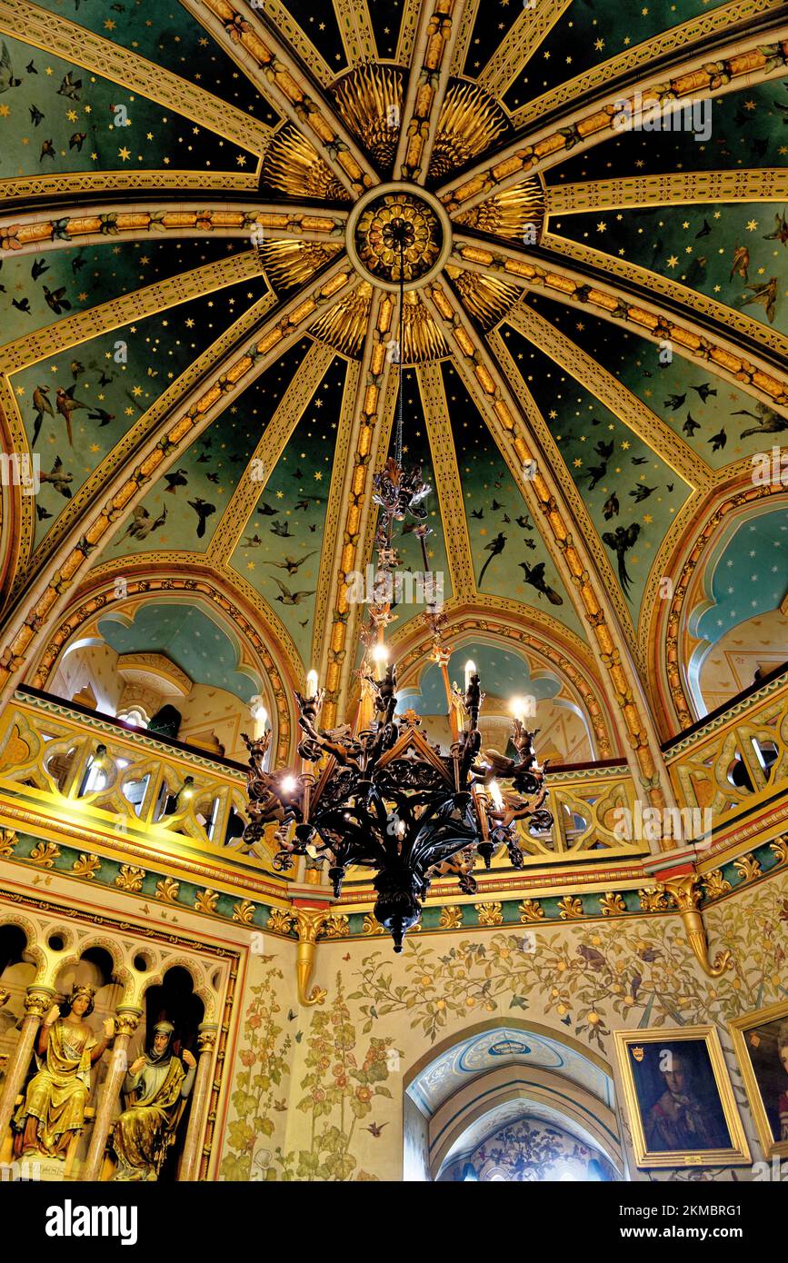 Drawing Room at Castell Coch or the Red Castle. Castle Coch - The Red ...