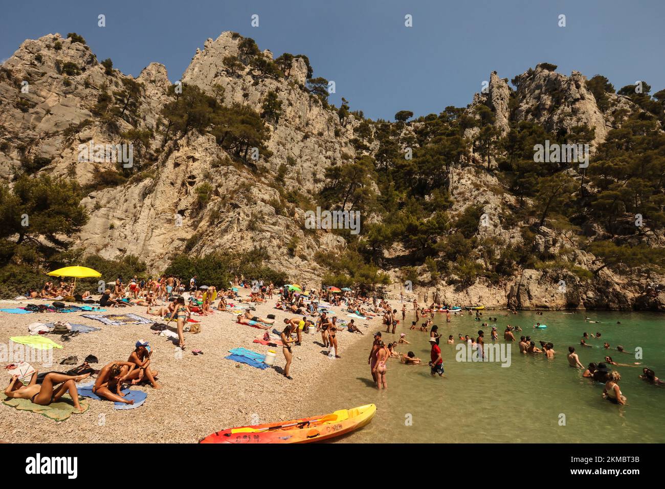 Calanque d'En-Vau,beach,bathing,only,accessible,on,foot,kayak,or,boat ...