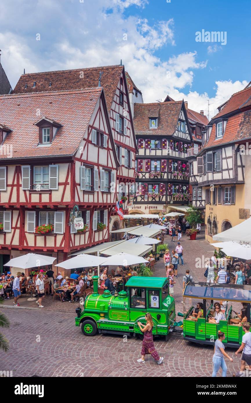 Colmar (Colmer, Kolmar) : half-timbered houses, restaurants, at ...