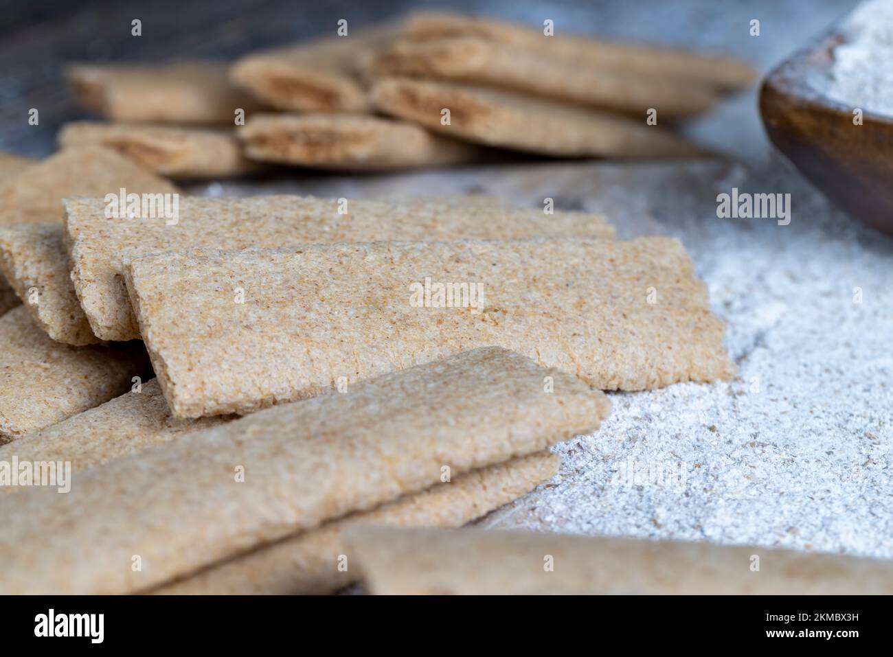 wheat long cookies stuffed with mashed different fruits, cookies with ...
